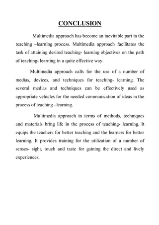 Multimedia approach | PDF