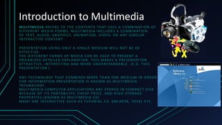 Multimedia Presentation | PPT