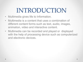 Multimedia | PPTX | Internet for Beginners | Internet