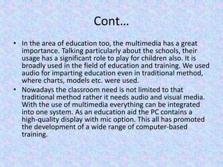 Unit - 3 of computer (Multimedia) | PPTX