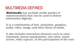 multimedia235436365632221154657665658.pptx | Technology & Computing