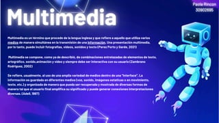 que es la multimedia según autores y tipos de multimedia | PDF