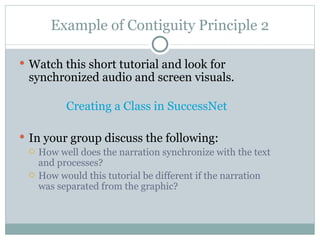 Multimedia And Contiguity Principles Casey Susan | PPT