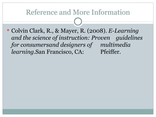 Multimedia And Contiguity Principles Casey Susan | PPT