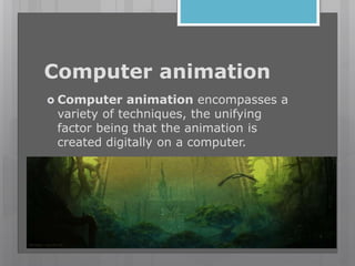 Multimedia animation basic concepts | PPTX