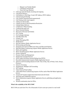 Multimedia Communication Server Frequently Asked Questions | PDF