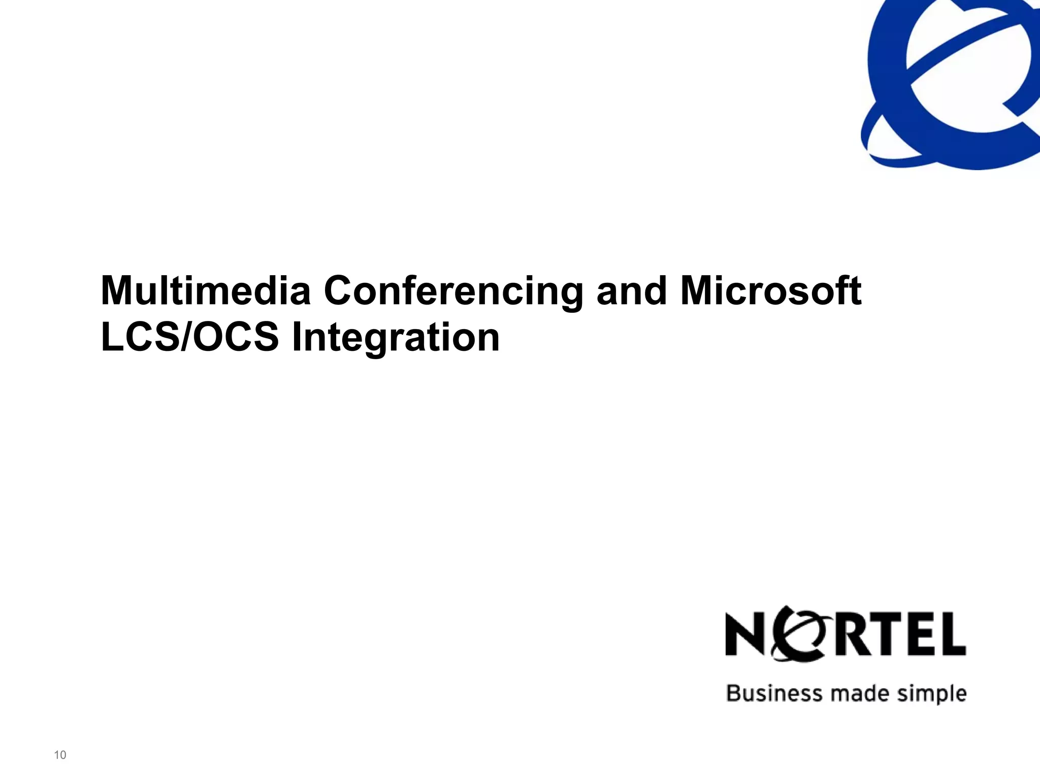 Multimedia Conferencing Customer Presentation | PDF