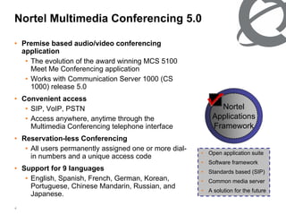 Multimedia Conferencing Customer Presentation | PDF