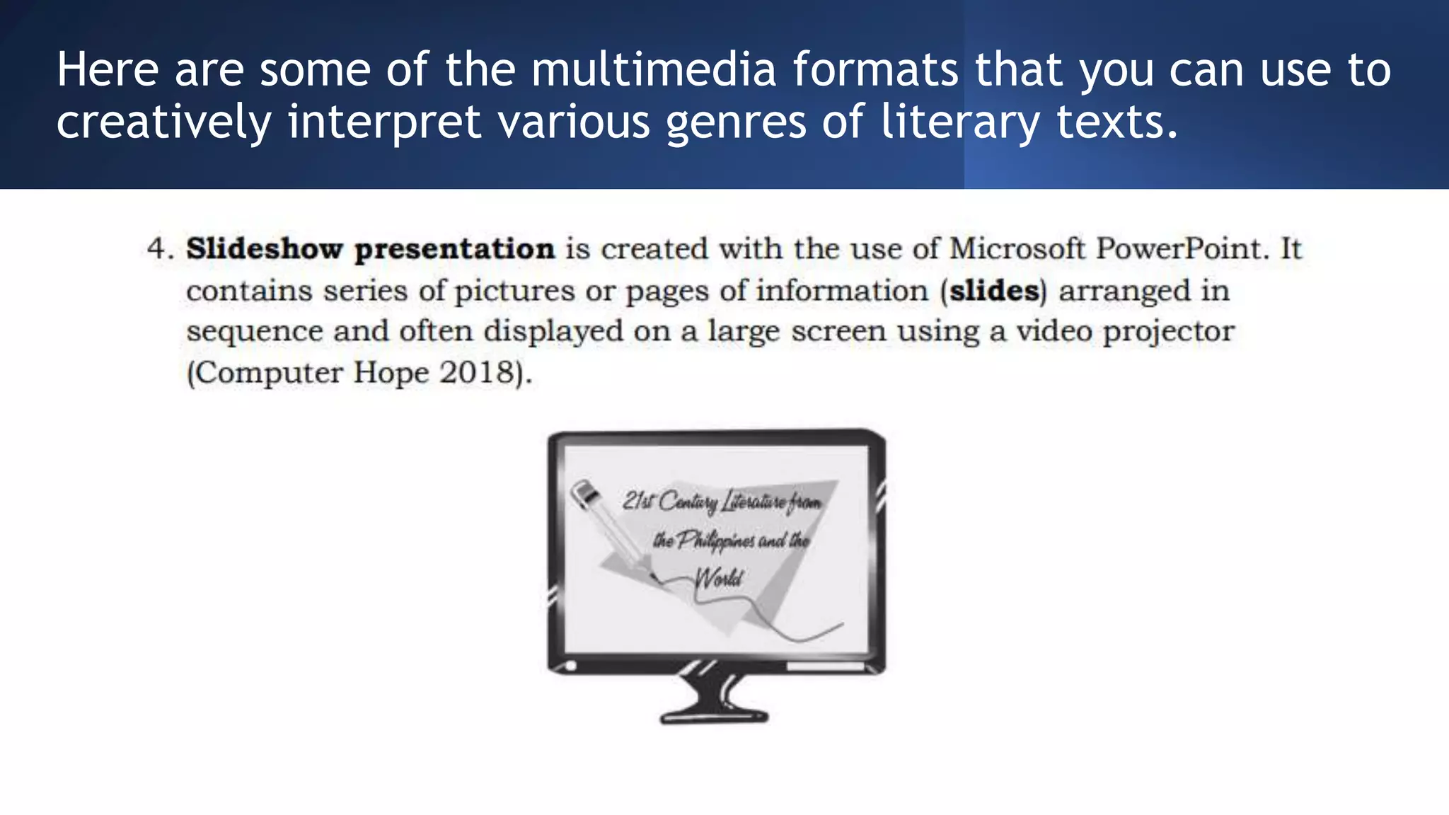 Multimedia-Formats-in-Interpreting-Literary-Text-1.pptx