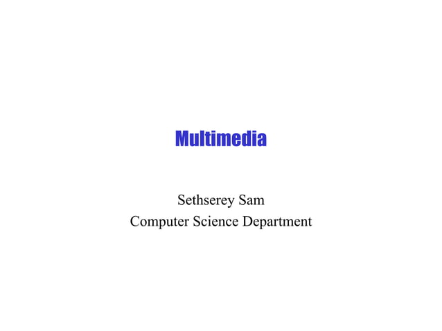 Multimedia outline | PPT