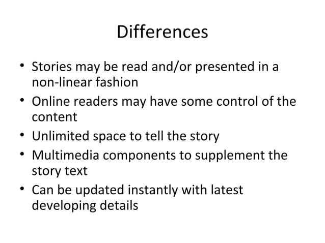 Multimedia Reporting | PPT