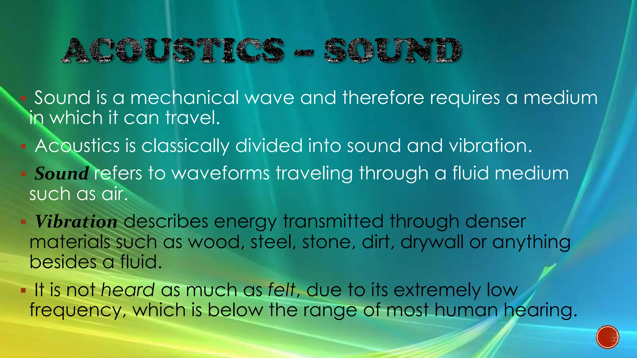 Sound - Acoustics & Psychoacoustics | PPTX