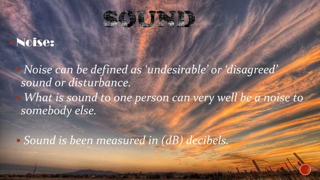 Sound - Acoustics & Psychoacoustics | PPT