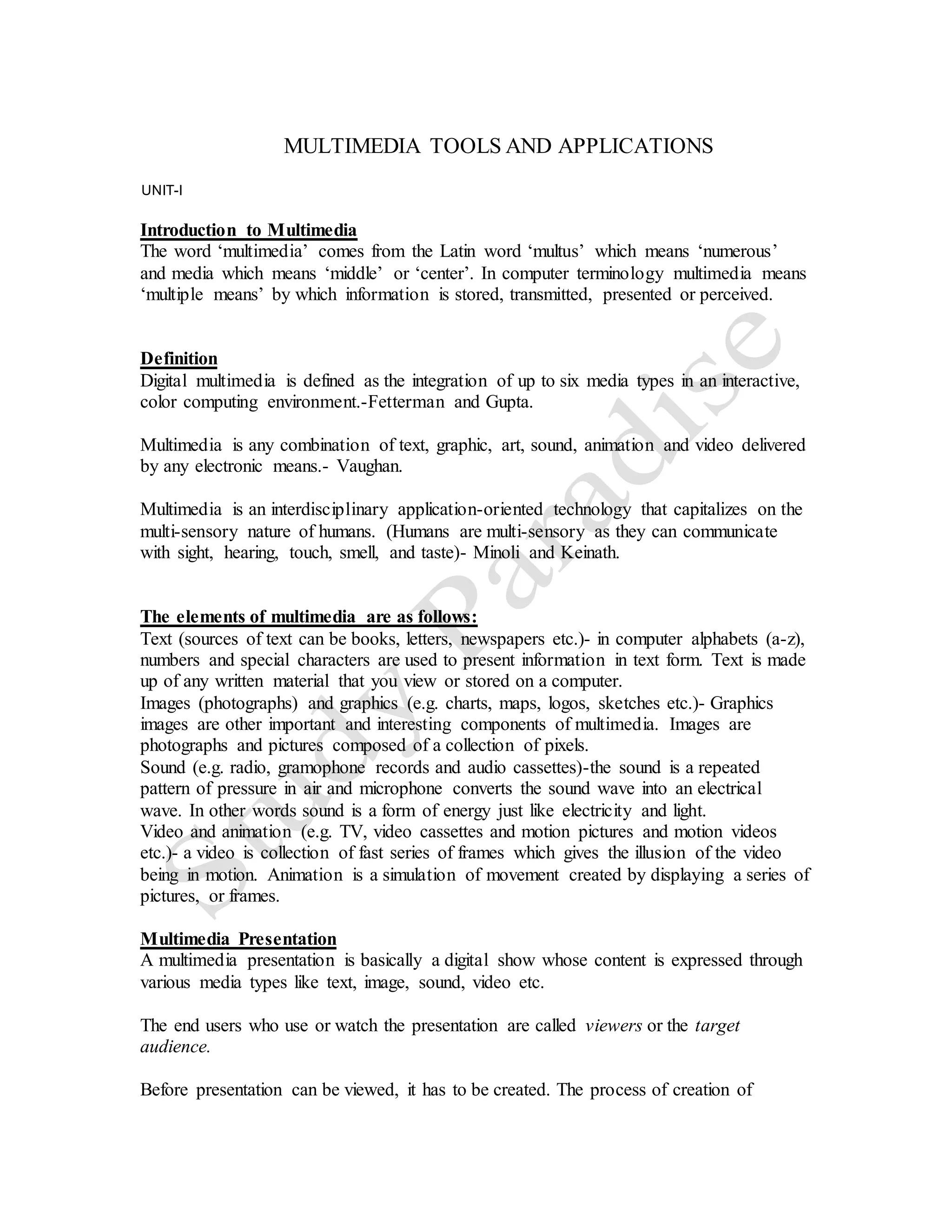 Multimedia unit-1.doc