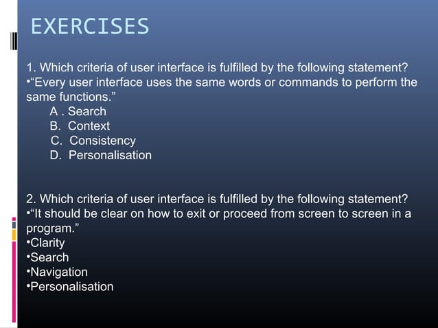Multimedia user interface principles | PPT