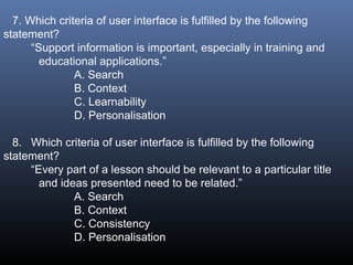 Multimedia user interface principles | PPT
