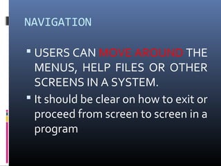 Multimedia user interface principles | PPT