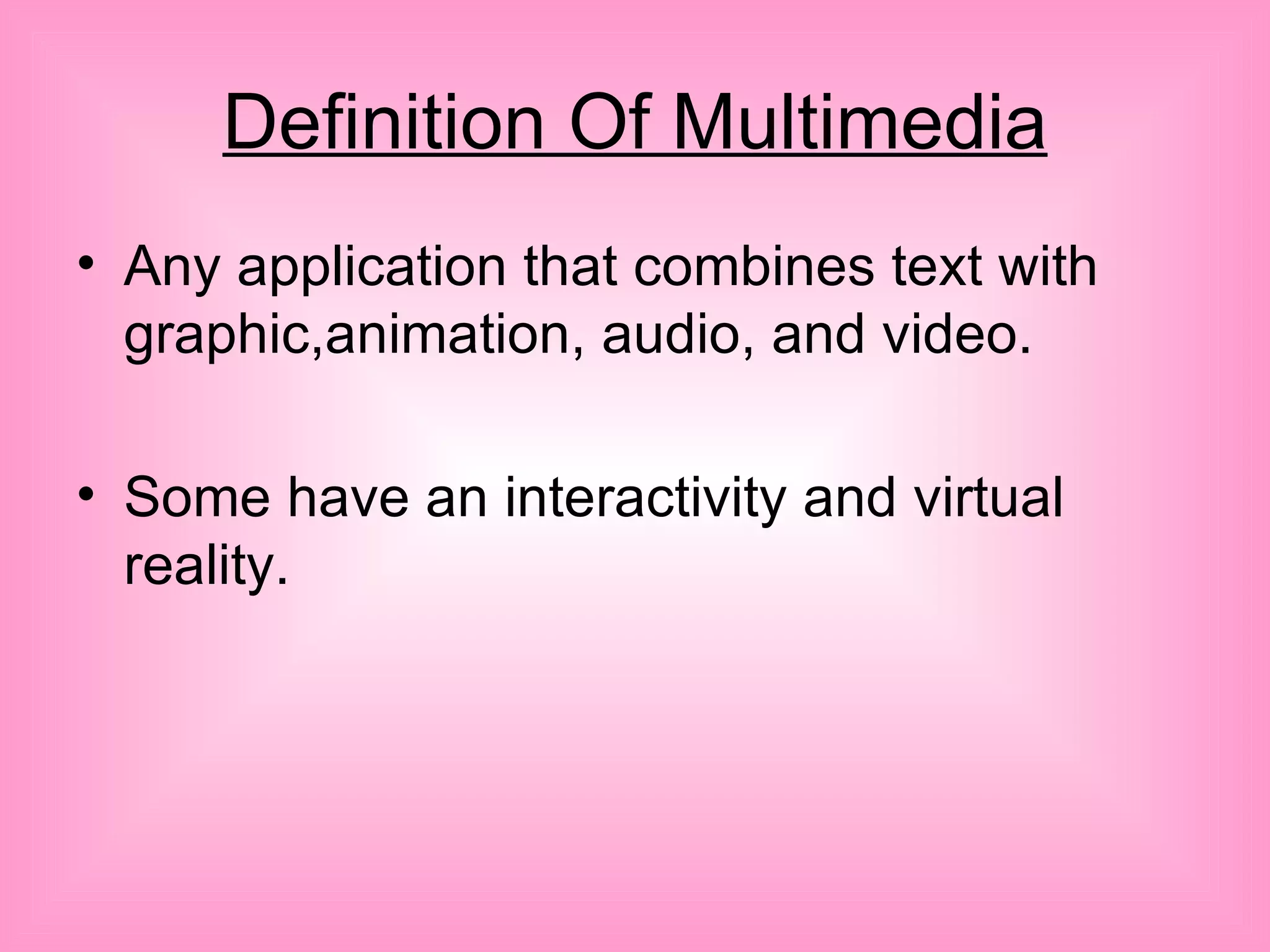 Multimedia01 | PPT