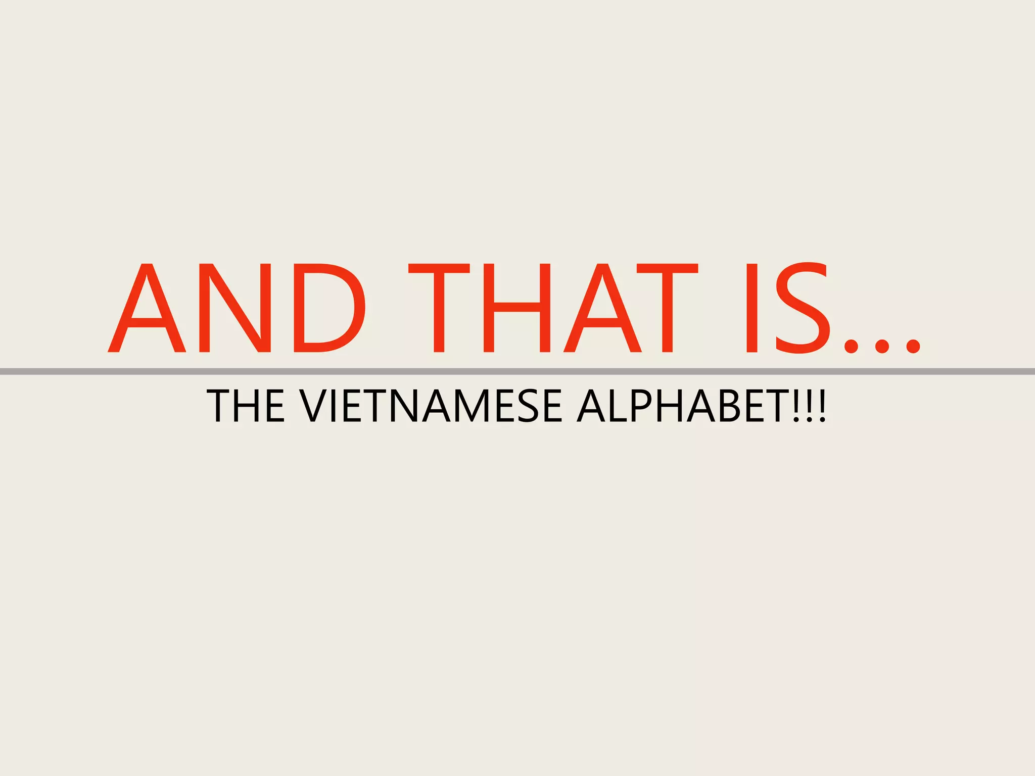 Get2Know: Vietnamese Alphabet | PPTX