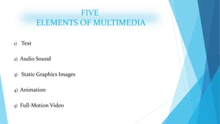 elements of multimedia | PPTX