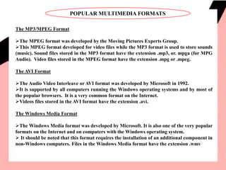 Multimedia Elements - Sound, Animation & Video - R.D.Sivakumar | PPTX