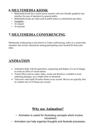 Multimedia And Animation | DOC