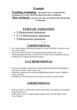 Multimedia And Animation | DOC