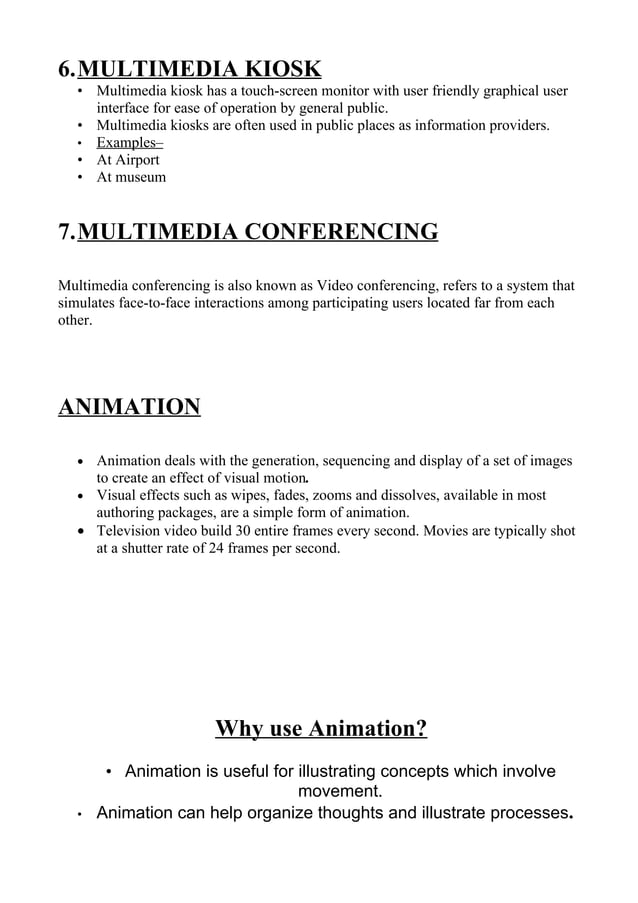 Multimedia And Animation