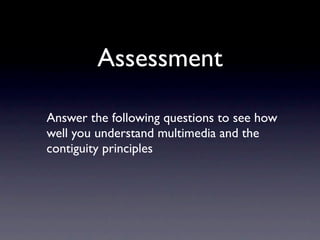 Multimedia And Contiguity | PPT