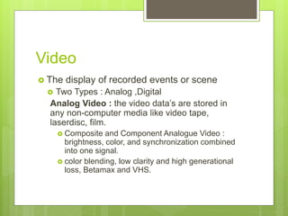 Multimedia and desktop publishing module 1 | PPTX