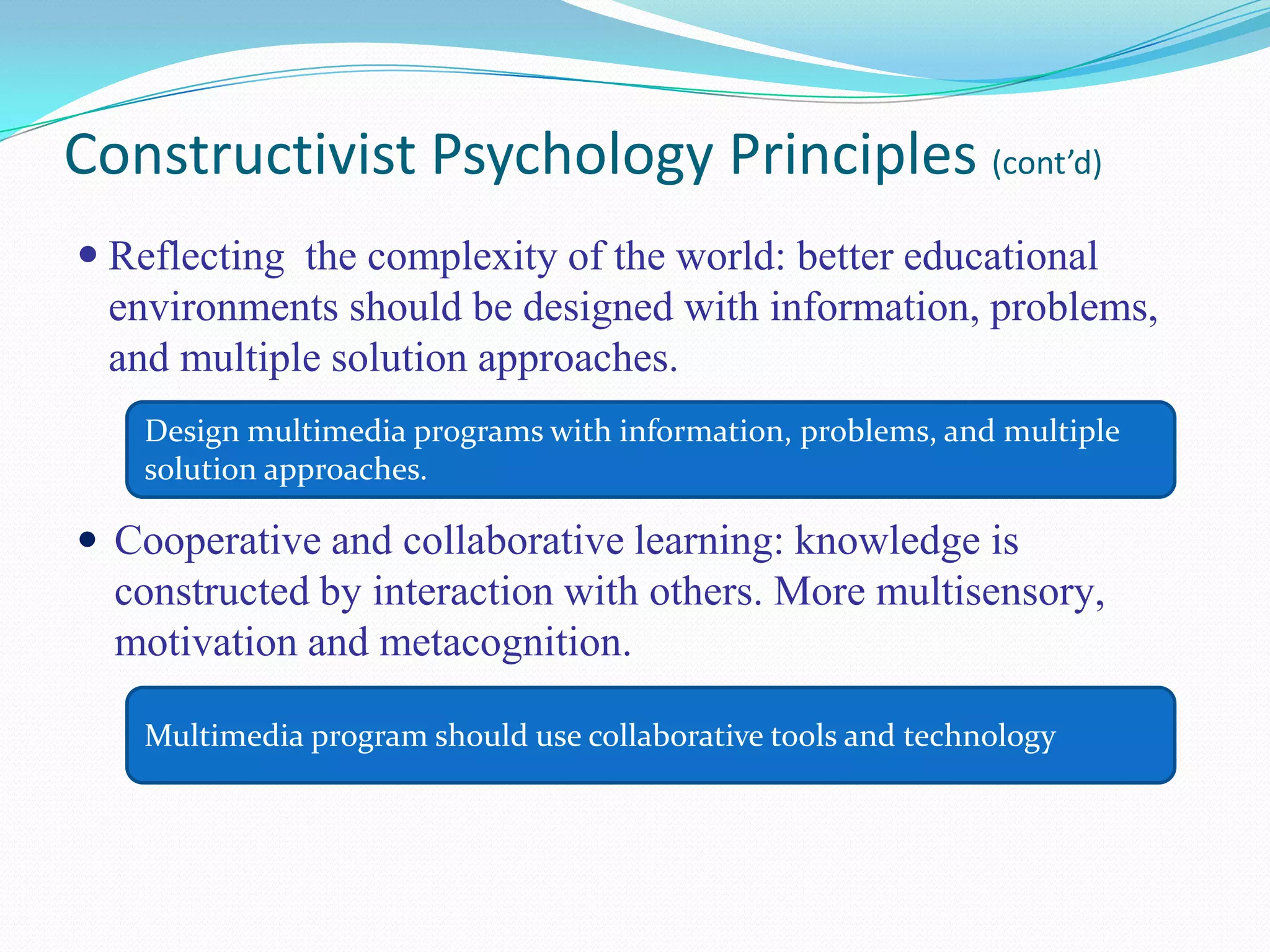 Multimedia and learning_principles | PPT