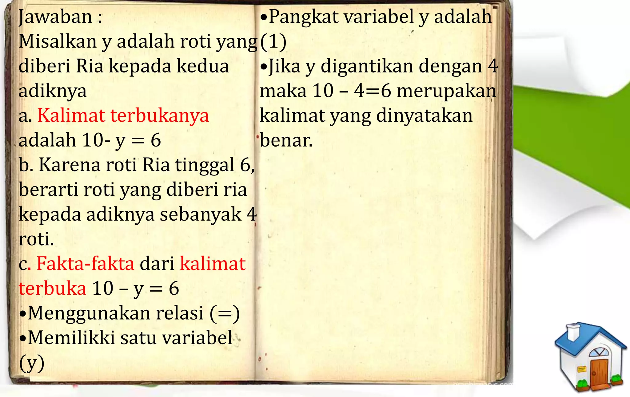 PPT Interaktif Pembelajaran Matematika Materi Sistem Persamaan Linier ...