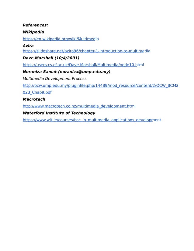 Multimedia Application Development | PDF