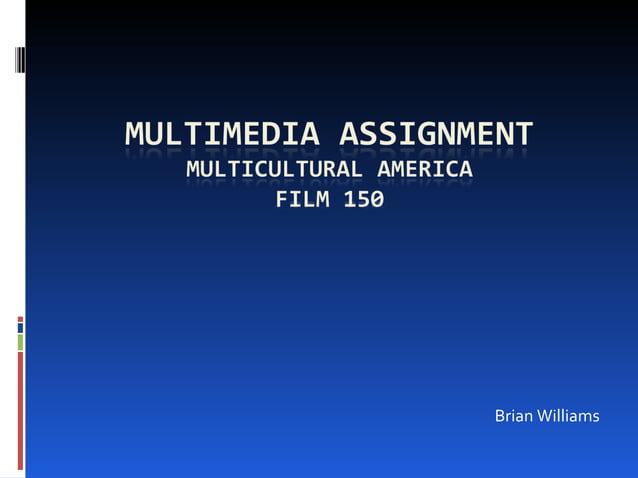 Multimedia Assignment | PPT
