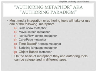 Multimedia authoring and methaphors | PPTX