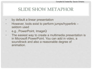 Multimedia authoring and methaphors | PPTX