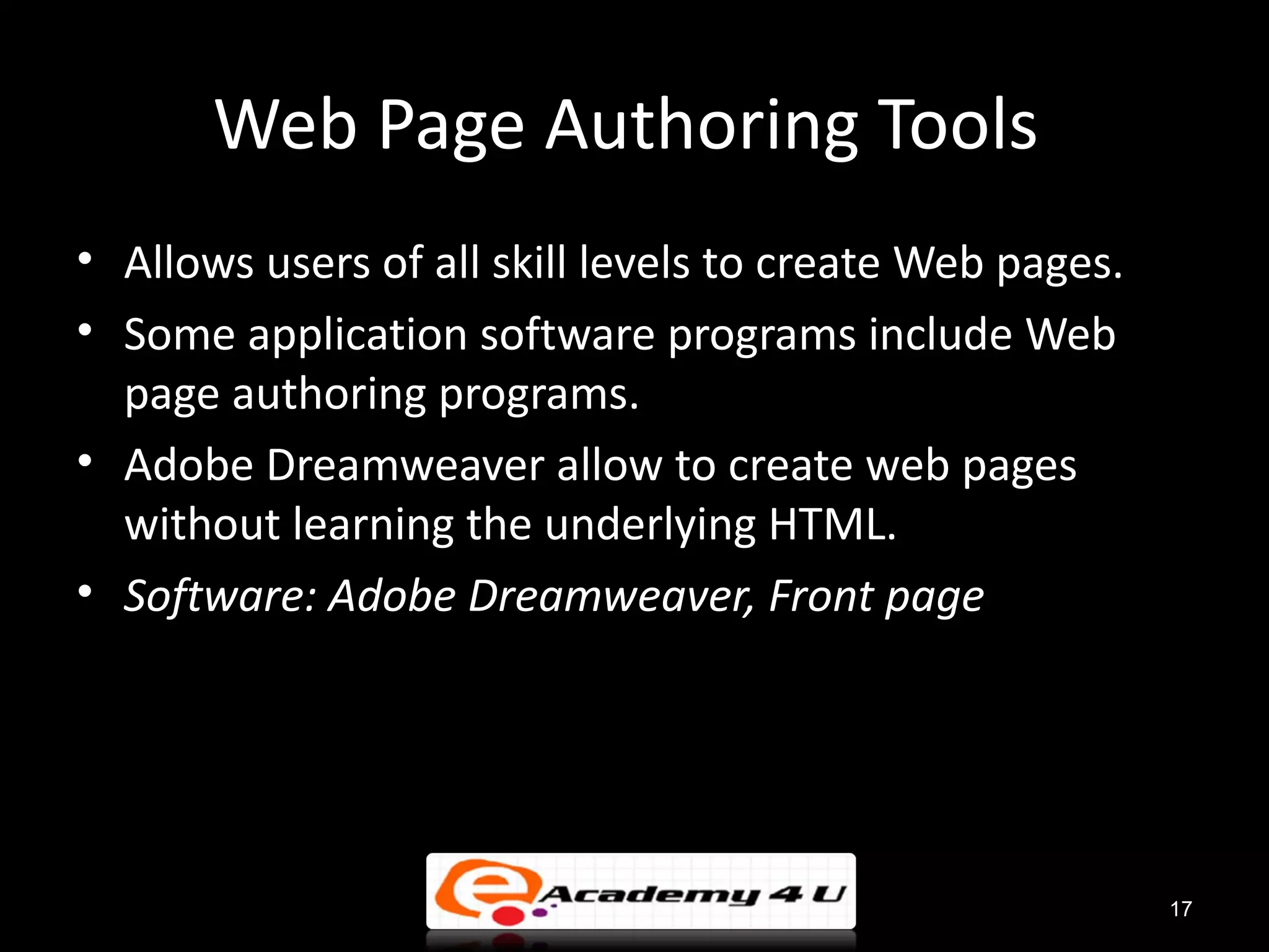 Multimedia authoring tools | PPT