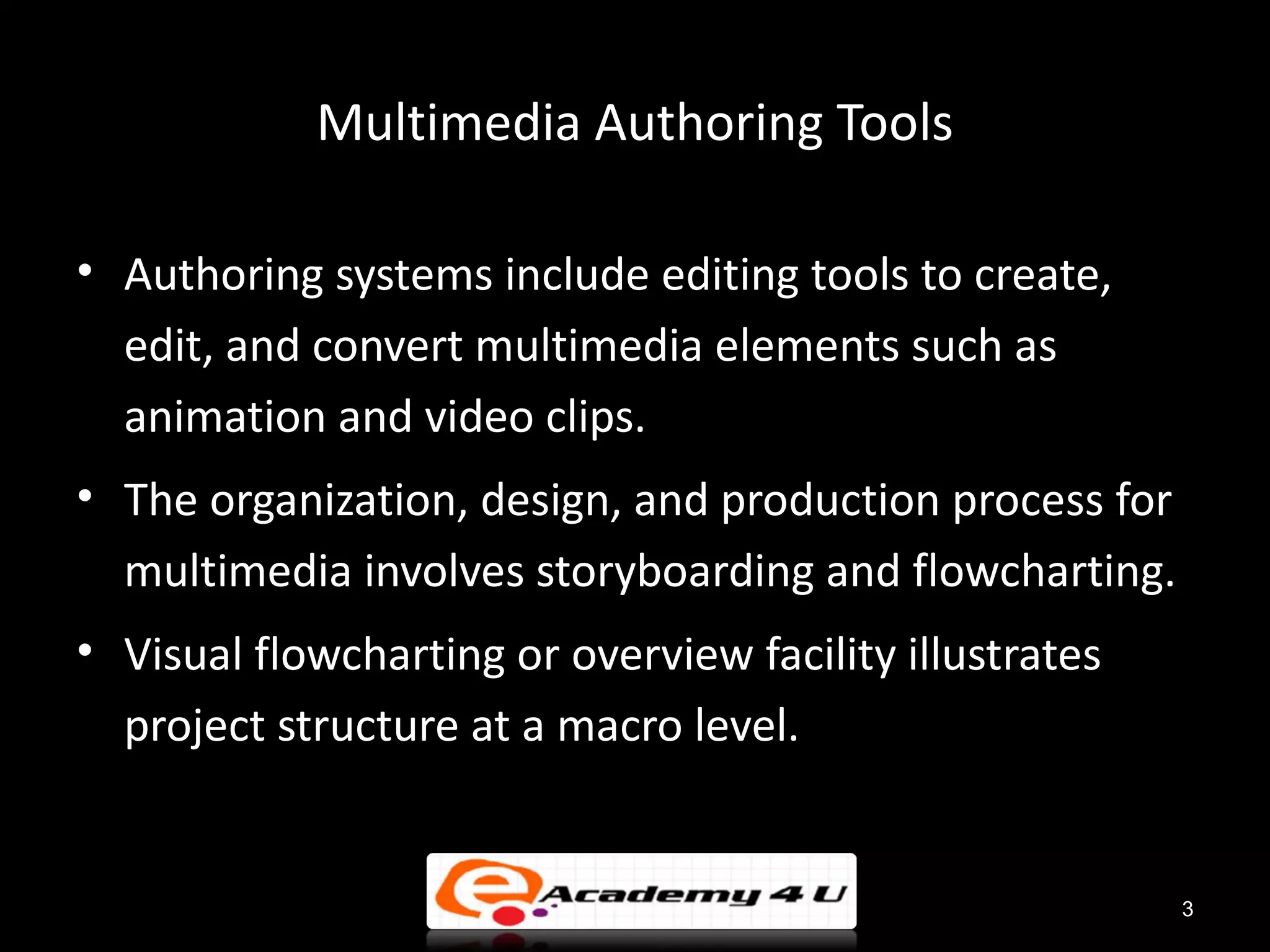 Multimedia authoring tools | PPT