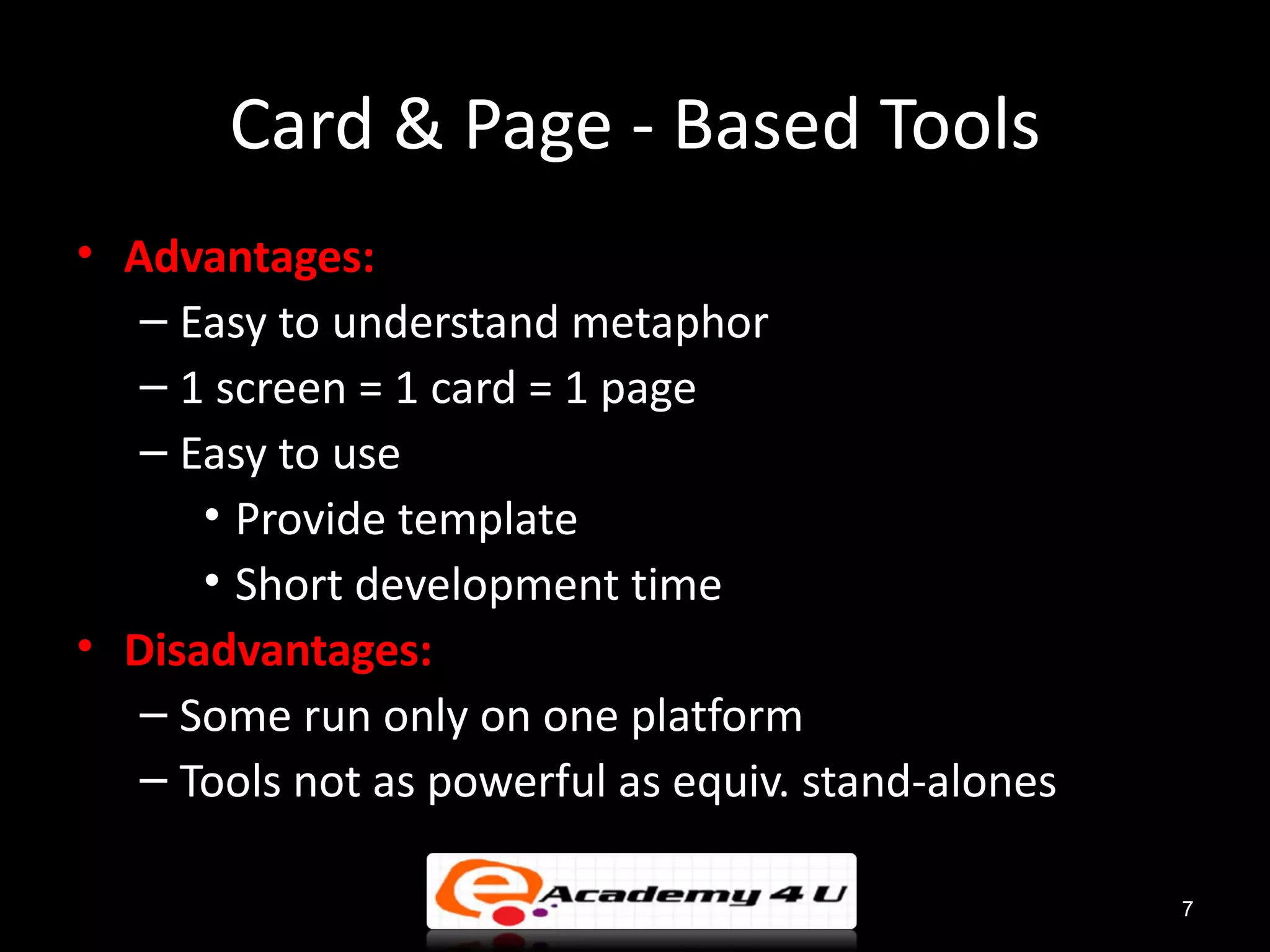 Multimedia authoring tools | PPT