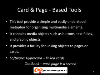 Multimedia authoring tools | PPT
