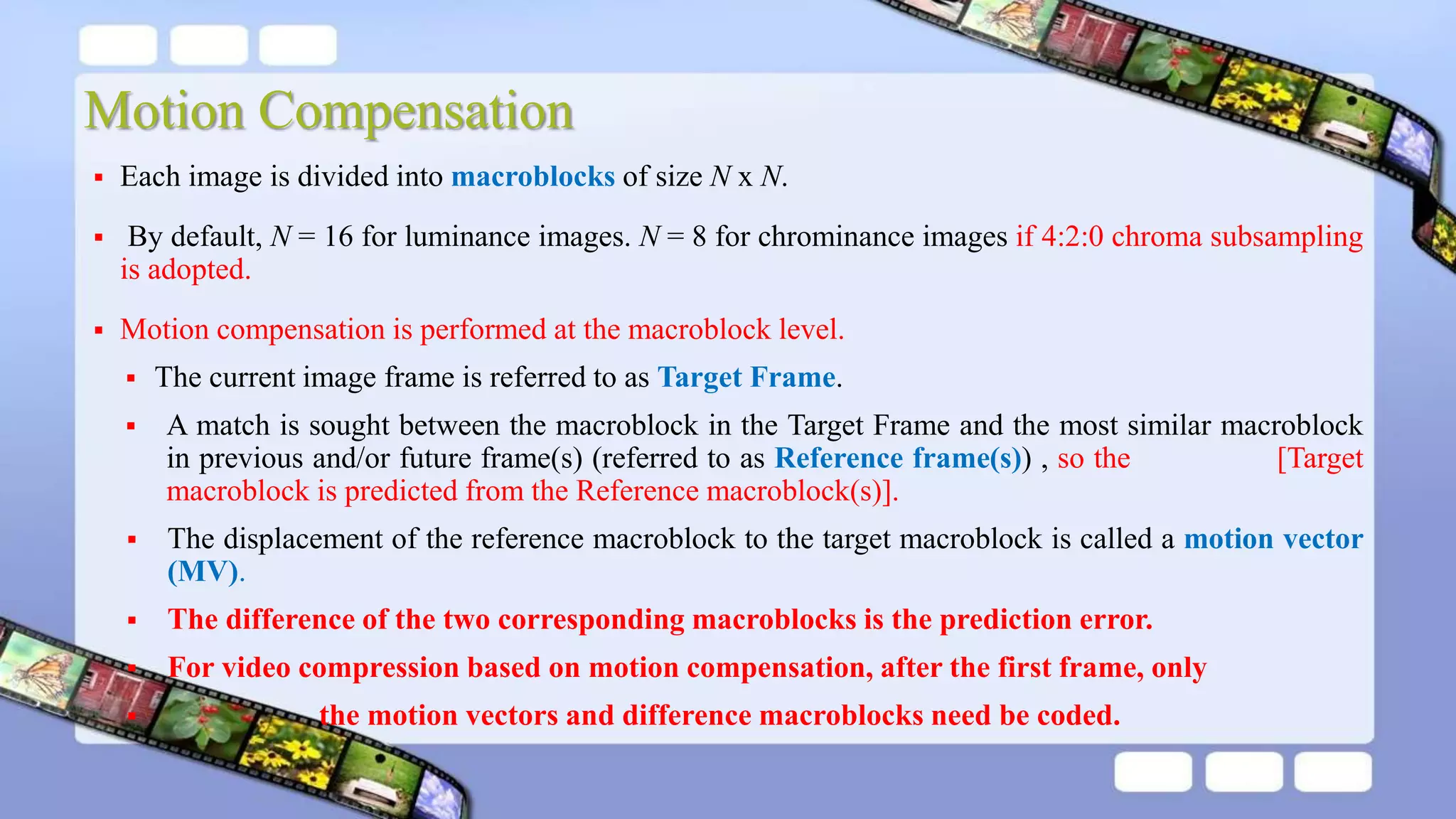 Multimedia basic video compression techniques | PPT