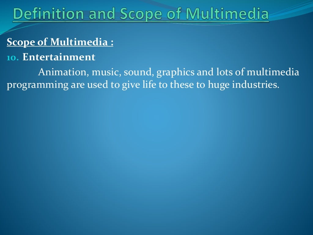 introduction of Multimedia