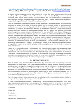 Multimedia Cloud Computing To Save Smartphone Energy | PDF