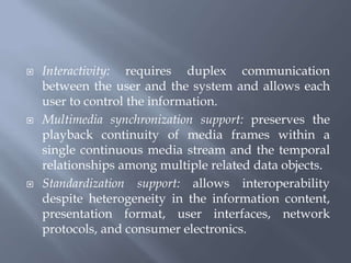 Multimedia communication networks | PPTX