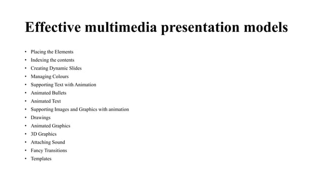 Multimedia composition | PPTX