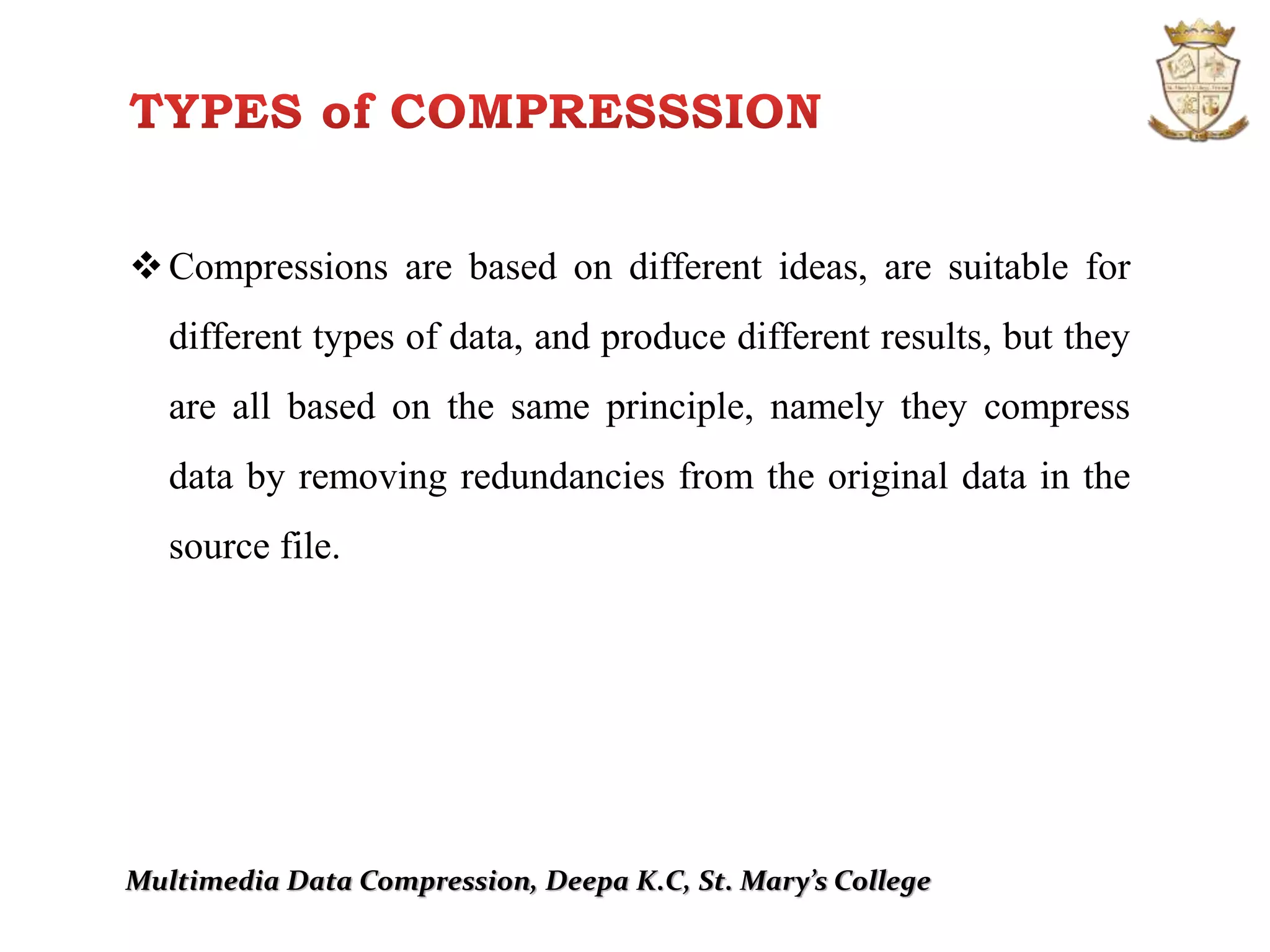 Multimedia:Multimedia compression | PPTX