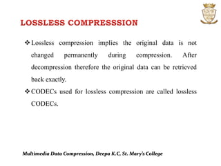 Multimedia:Multimedia compression | PPTX