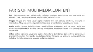 Multimedia Content and Content Acquisition | PPTX