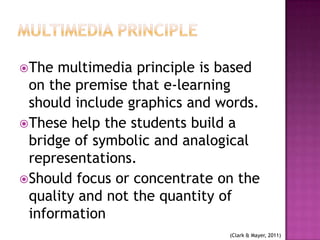 Multimedia & contiguity principles and uses | PPTX | Online Education ...