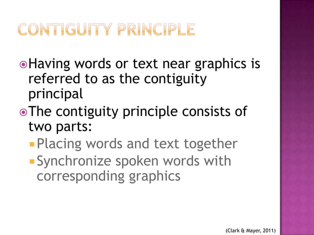 Multimedia & contiguity principles and uses | PPTX | Online Education ...